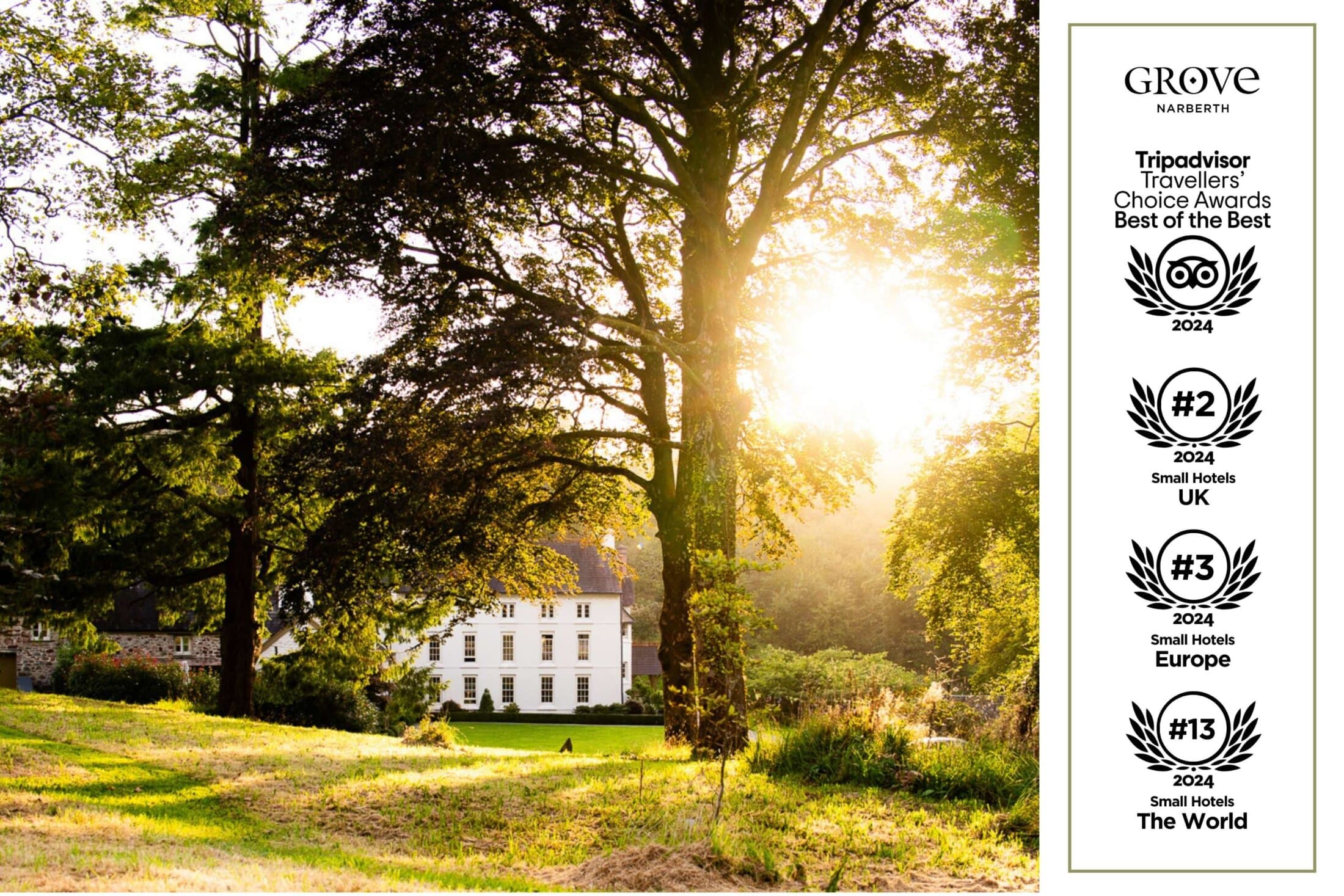 Grove ranks highly in TripAdvisor Awards - Grove of Narberth